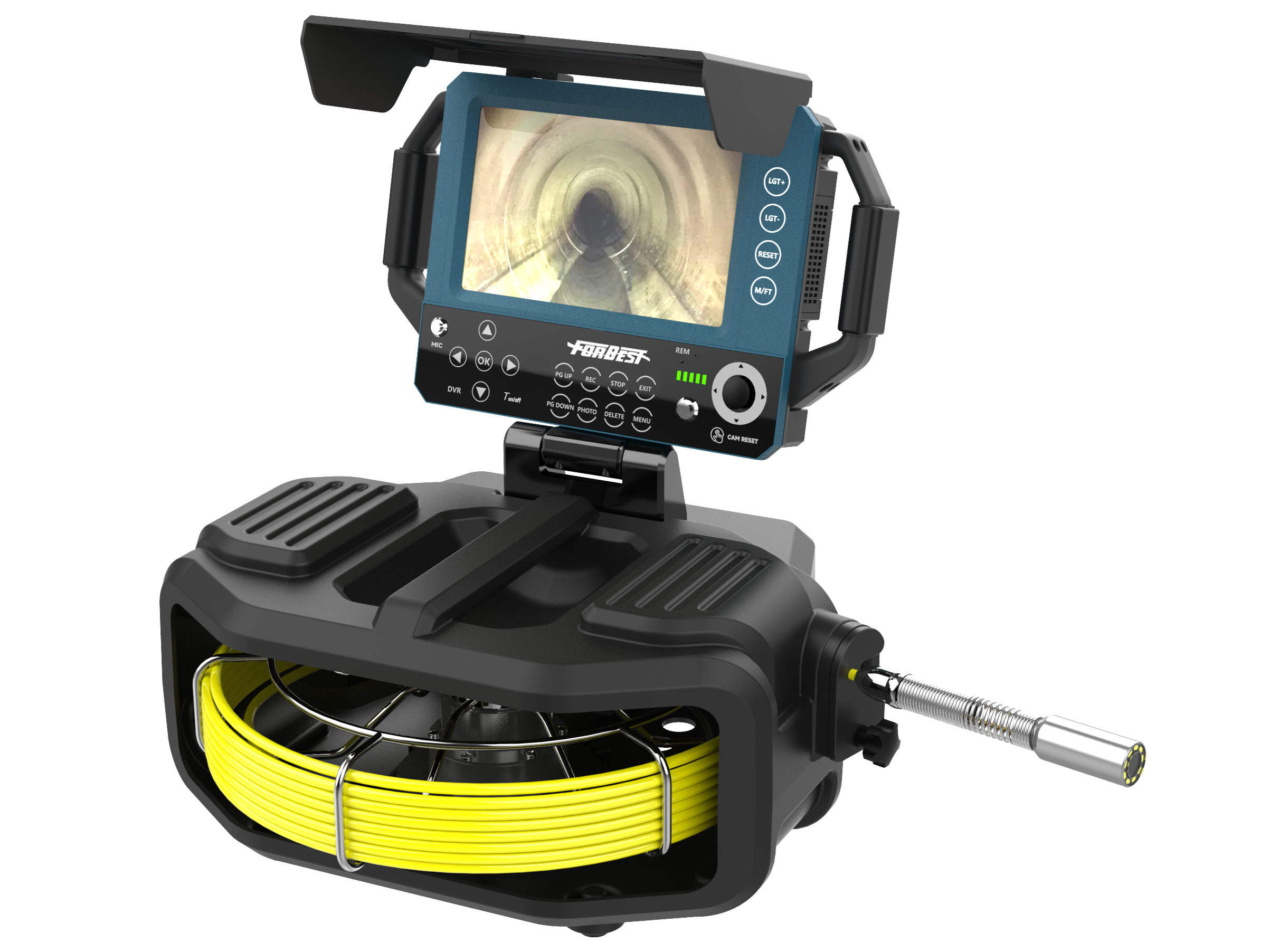 Forbest 5D3 1080P HD High Resolution All-in-One Portable Sewer Camera