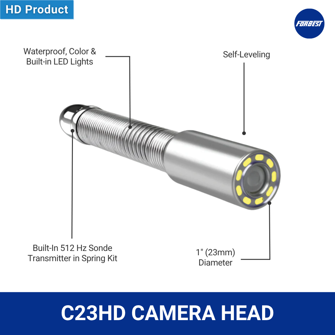 Forbest 7/8" HD 1080p 23mm Camera Head with 512Hz Transmitter